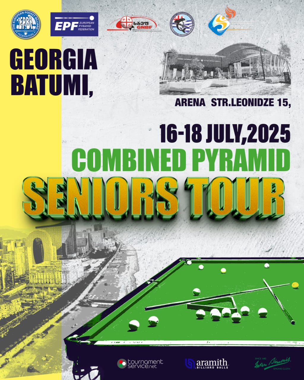SENIORS TOUR 2025 COMBINED PYRAMID – GEORGIA STAGE – EPF Billiard